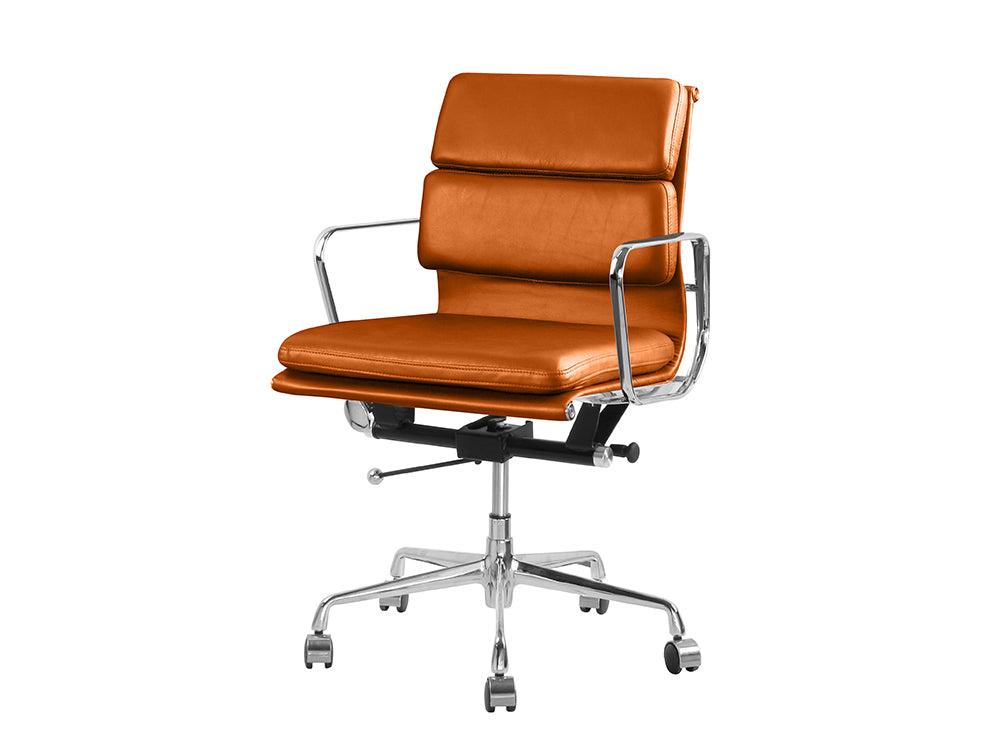Eames Office Chair, Cognac Leather – indigo-living-limited
